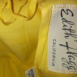 Edith Flagg | Dresses | Vintage Edith Flagg California Yellow Eyelet ...